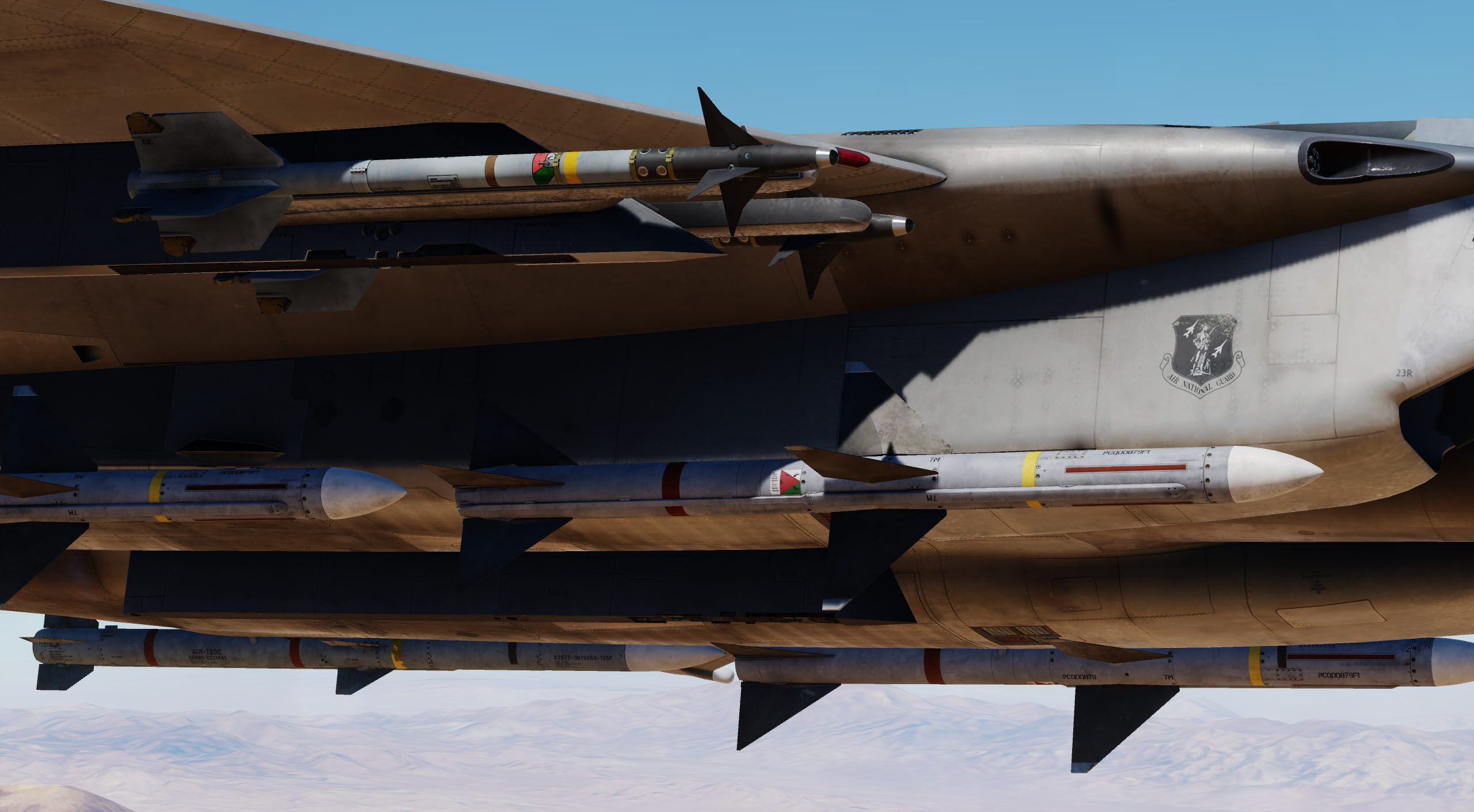 Re-textured USAF low-vis Air to Air Weapons